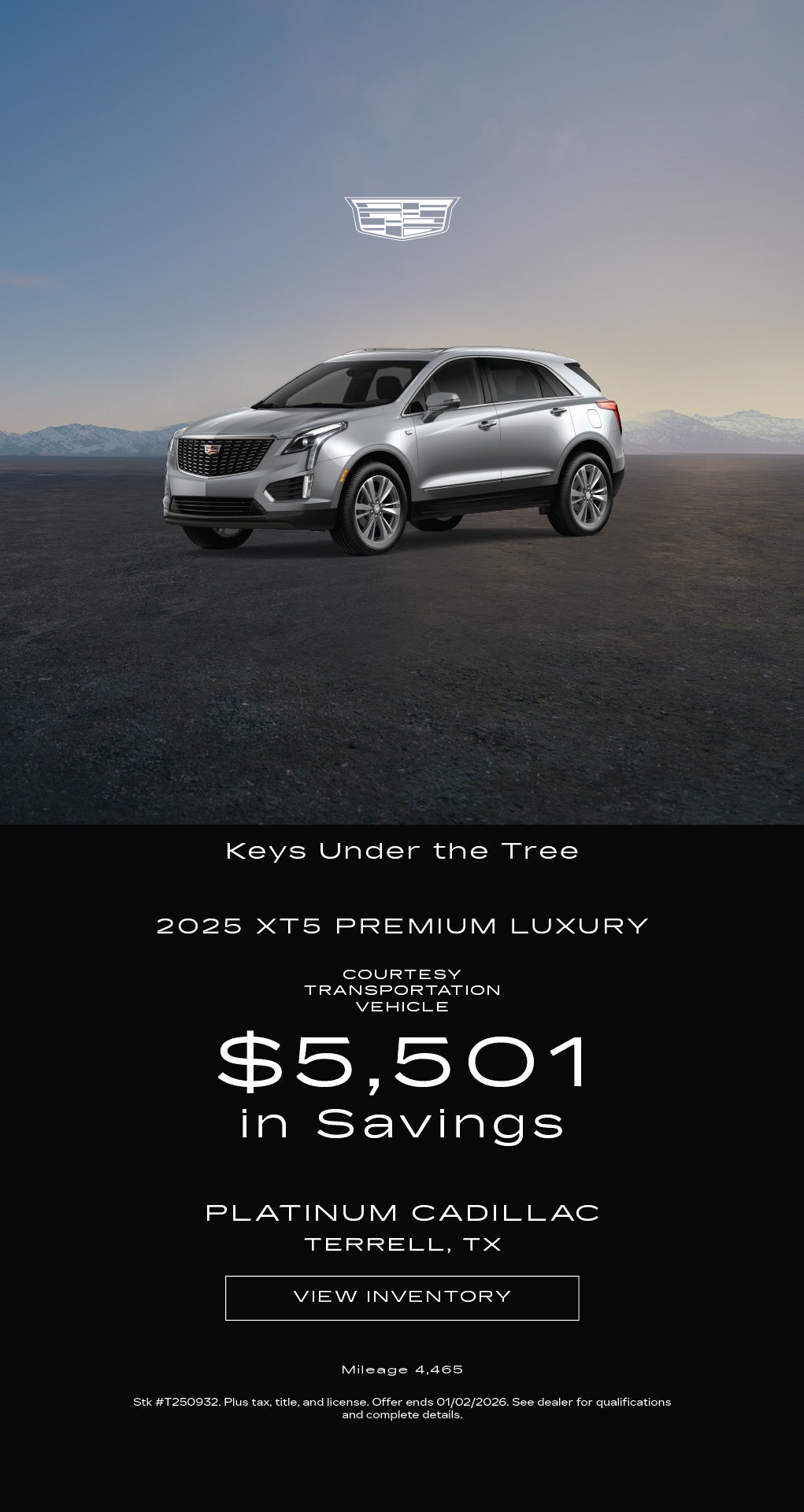 Cadillac New Car Specials | Terrell Cadillac dealer in Terrell TX